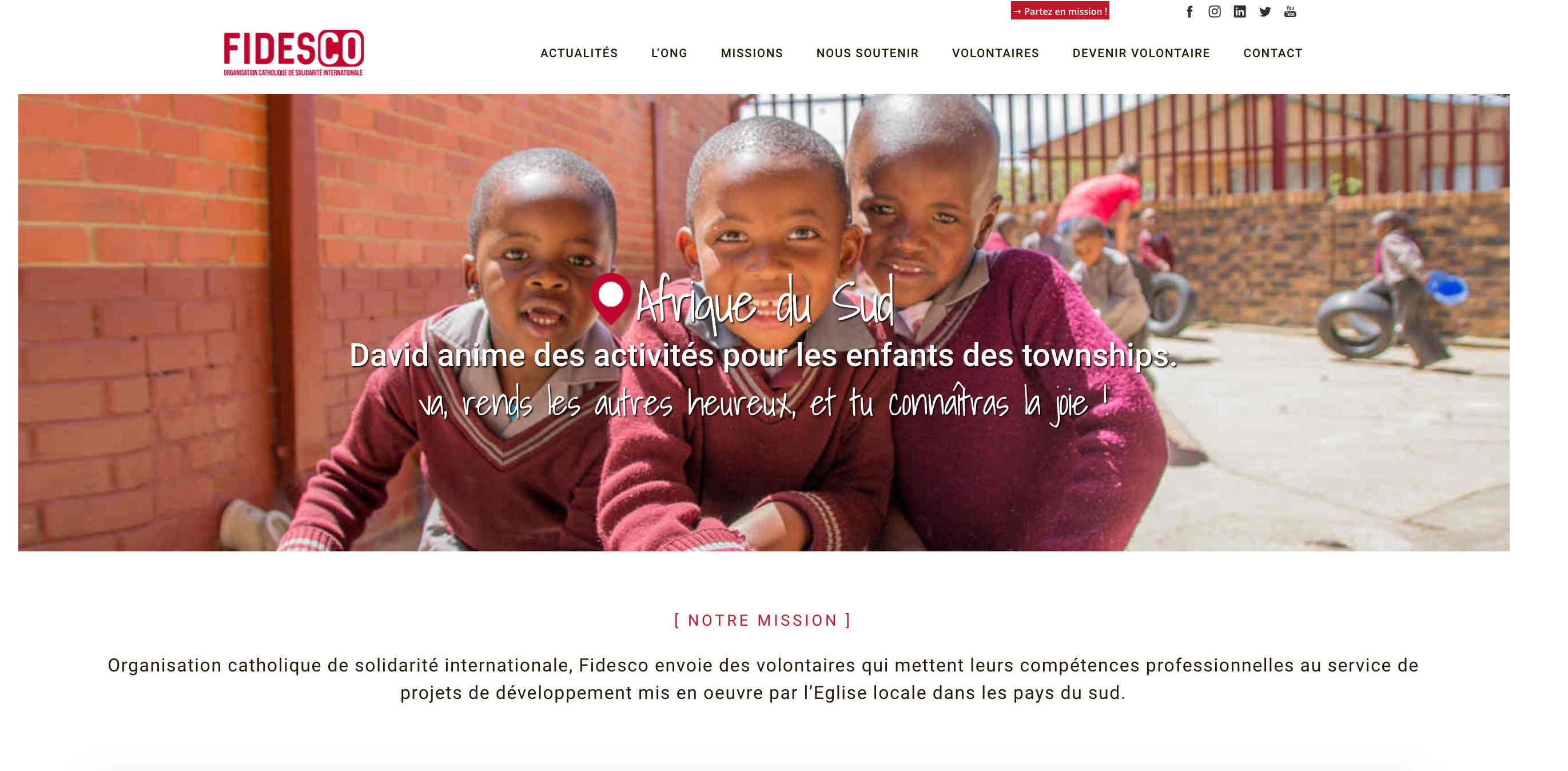 Fidesco I ONG Catholique de Solidarité Internationale