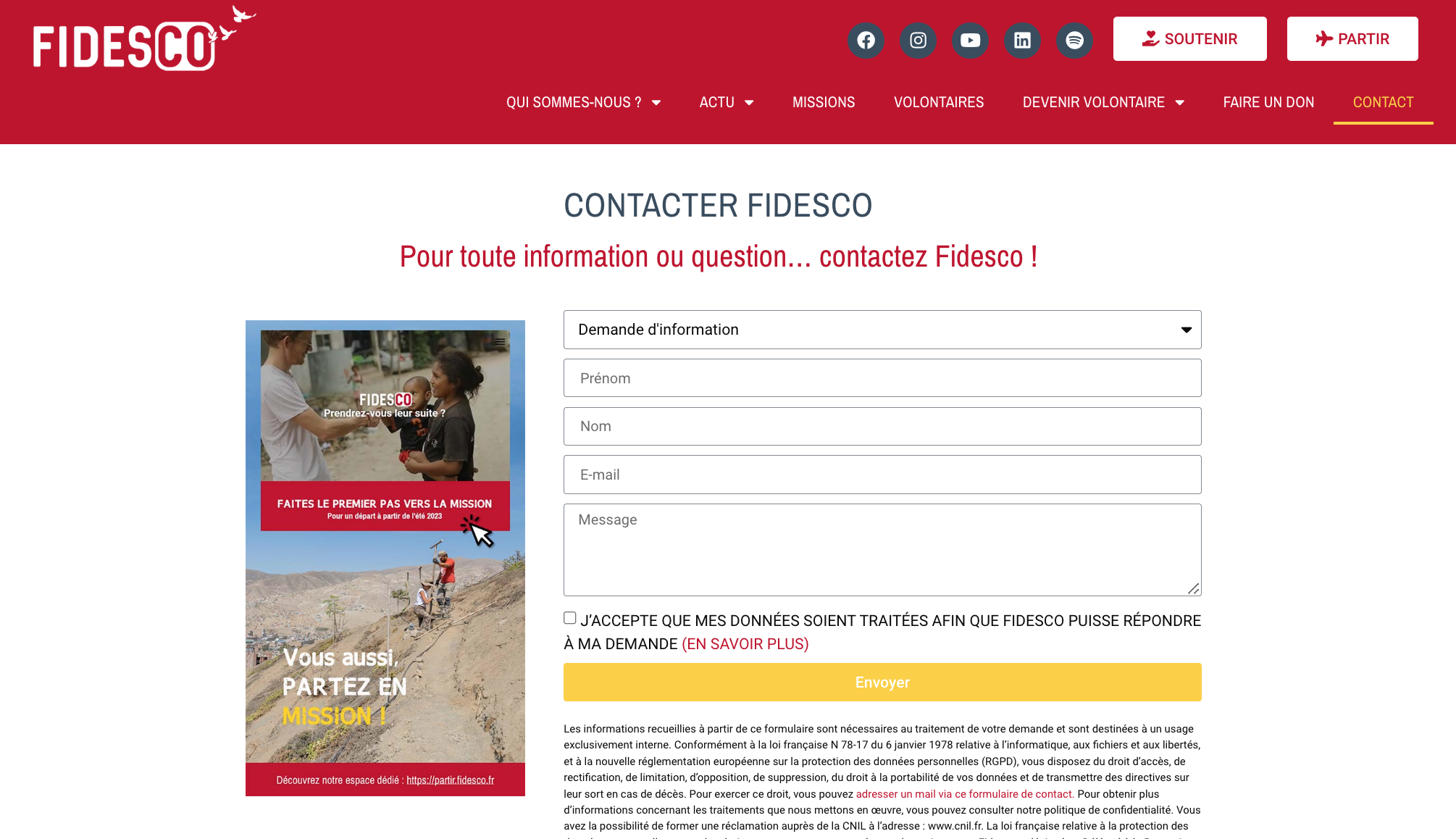 Contacter Fidesco - Fidesco